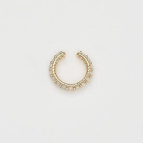 18K Gold Shiny Ear Cuff